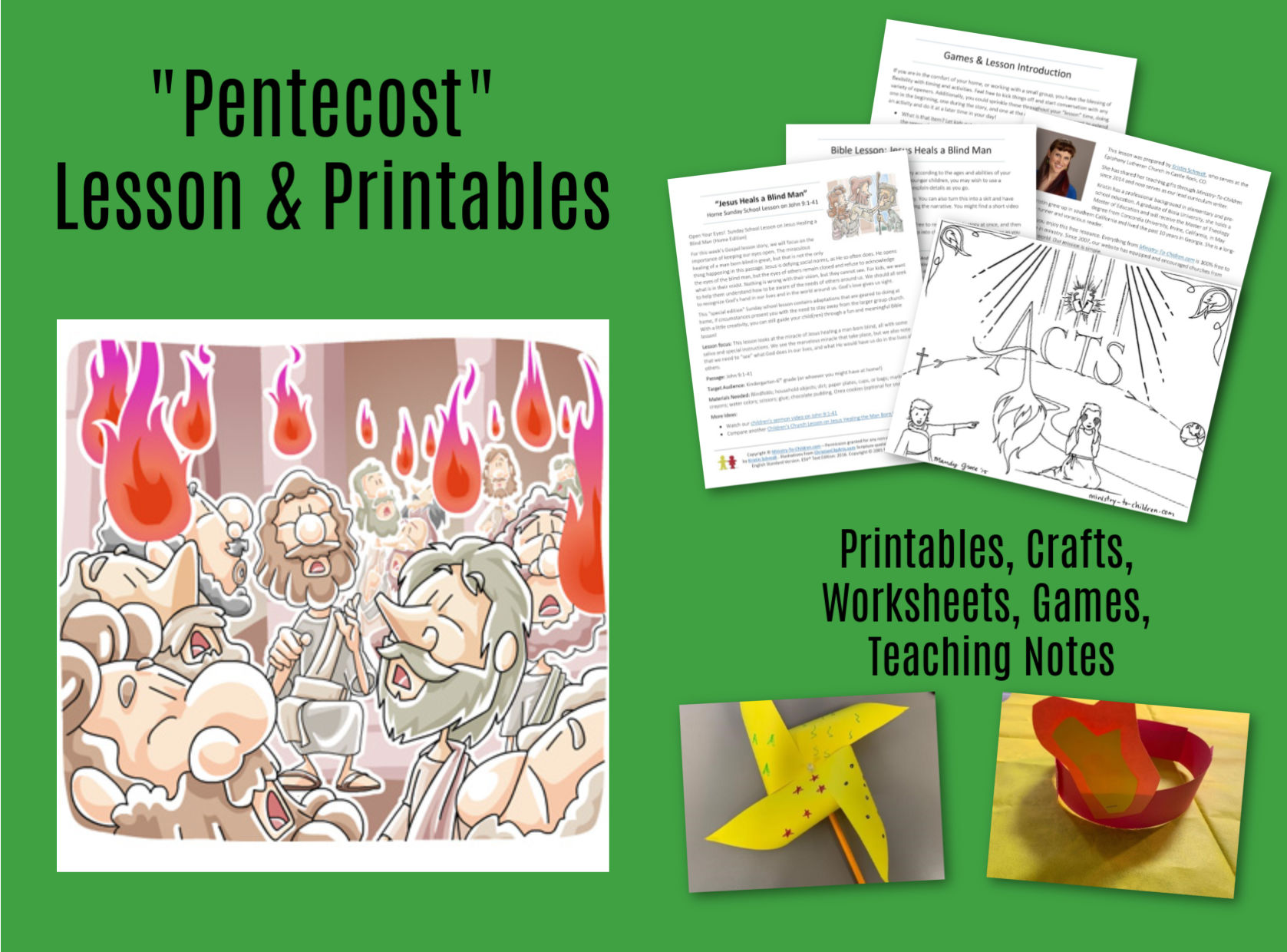 Pentecost Bible Study Lesson for Kids from Acts 2:1-21 - Kids Bible Lessons